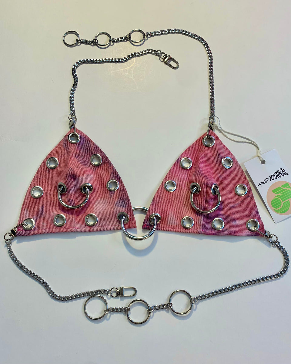 VM X SJ pink grommet ring bra top – Shop Journal Vintage